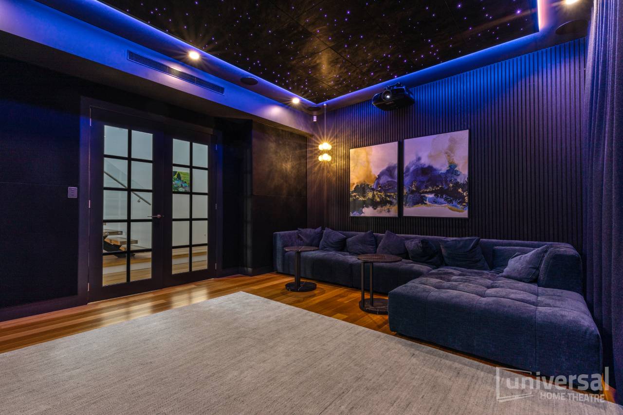 Home Theatre with Karaoke & Star Ceiling Design